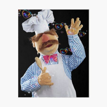 "The Swedish chef bork pixels" Art Board Print for Sale by World-art-4 ...