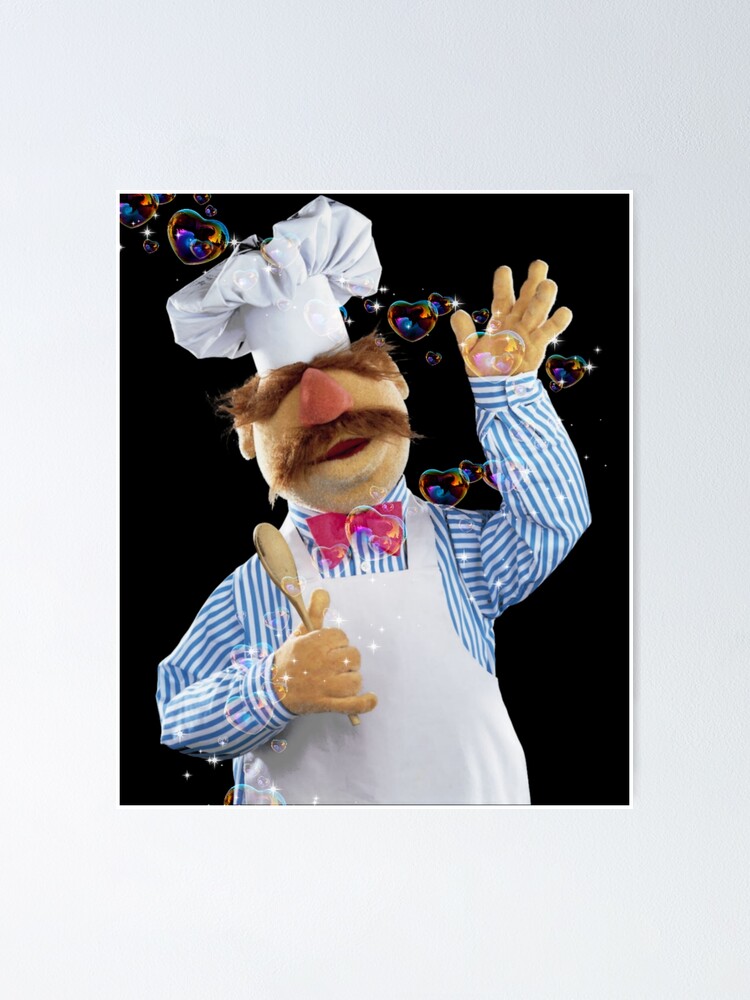 "The Swedish chef bork pixels" Poster for Sale by World-art-4-u | Redbubble