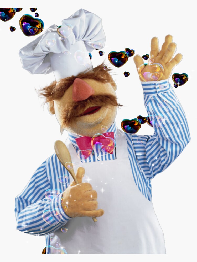 "The Swedish chef bork pixels" Sticker for Sale by World-art-4-u ...