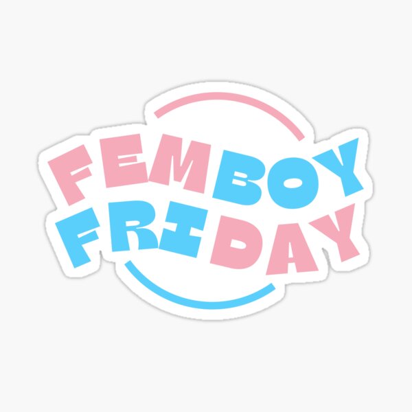 "Femboy Friday Logo" Sticker for Sale by AlluresDelights | Redbubble