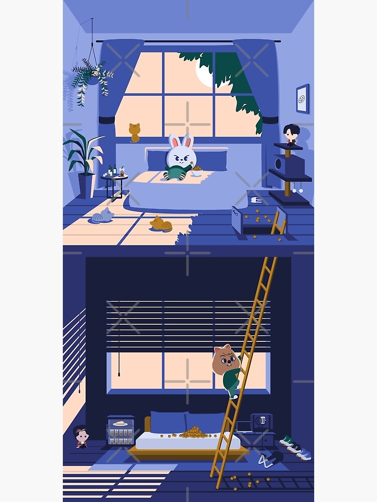"Stray Kids Lee Know Leebit Han Quokka SKZOO Room" Art Print for Sale ...