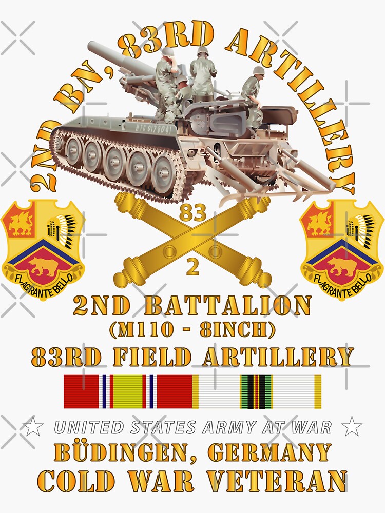 "Army - 2nd Bn 83rd Artillery w M110 - Budingen Germany w COLD SVC ...