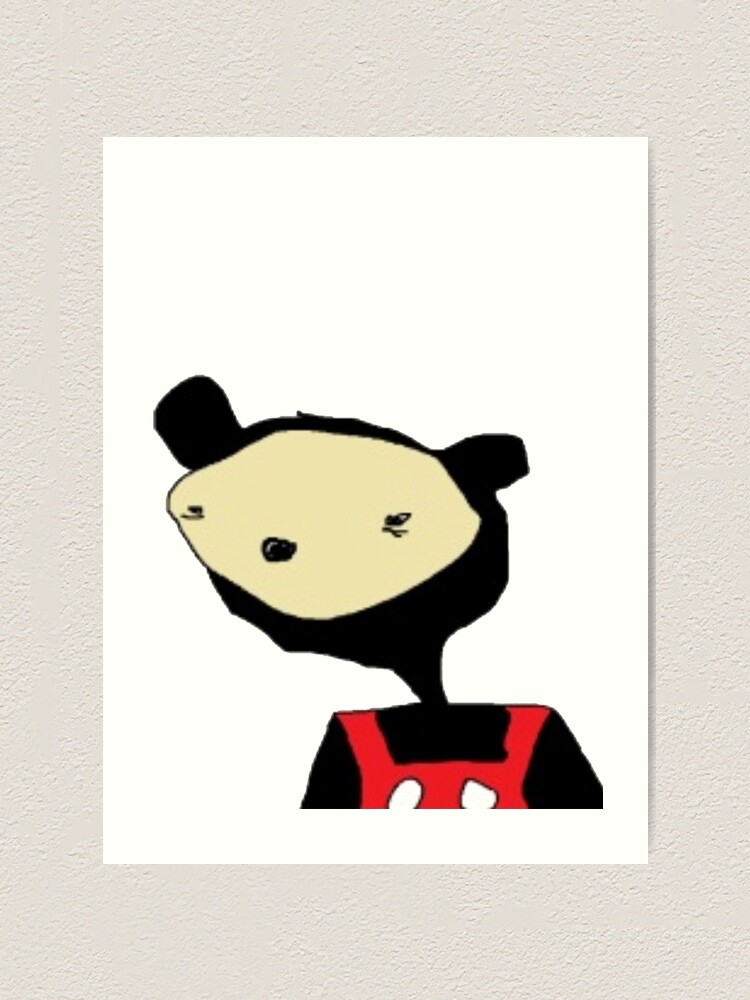 "dolan duck - mockey mouse" Art Print for Sale by JACKoconnorTV | Redbubble