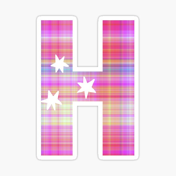 "Uppercase H | The Letter H | About the Alphabet" Sticker for Sale by ...