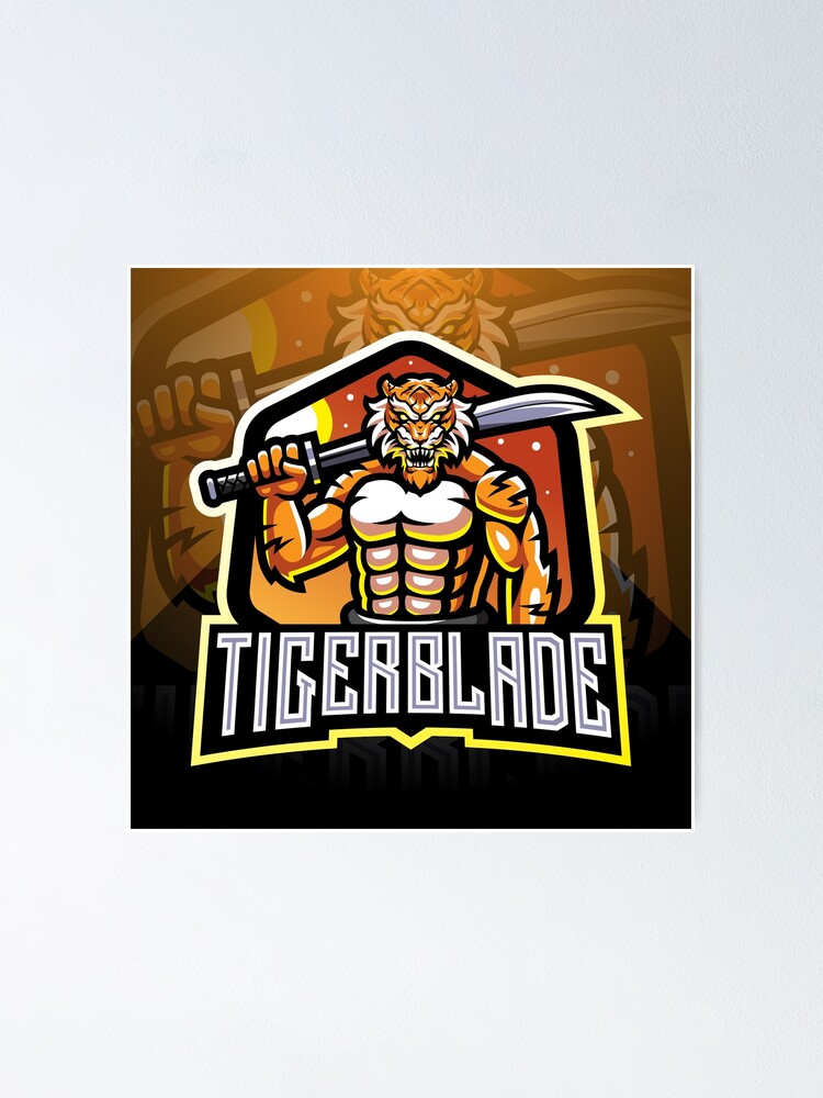 "Tiger Blade" Poster for Sale by WOLFFOLINS | Redbubble
