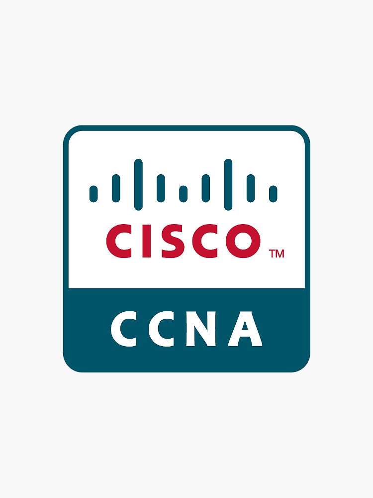 "Cisco CCNA certification sticker" Sticker for Sale by developerfriday ...
