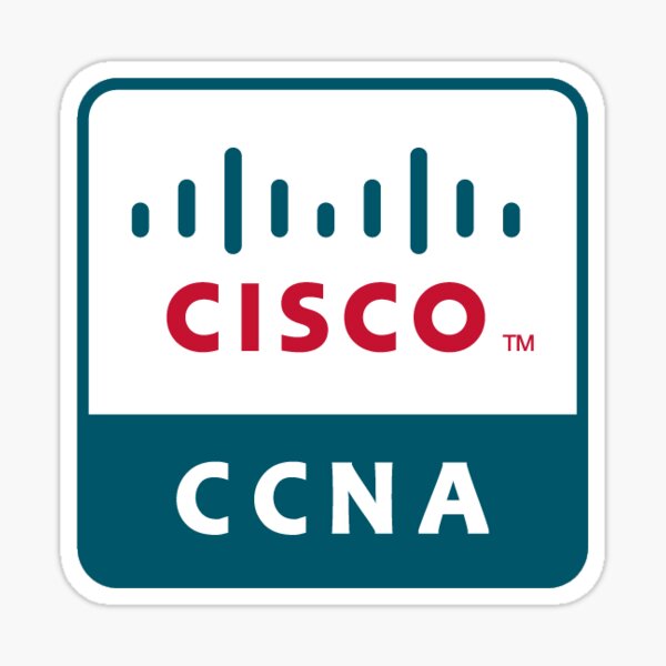 "Cisco CCNA certification sticker" Sticker for Sale by developerfriday ...