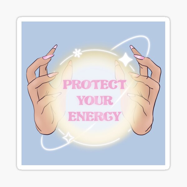 "PROTECT YOUR ENERGY Aesthetic" Sticker for Sale by artbee98 | Redbubble