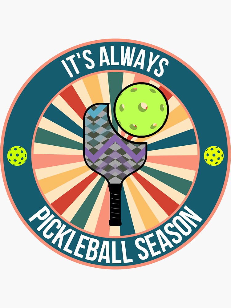 "It's Always Pickleball Season - Paddle" Sticker for Sale by Mhayra ...