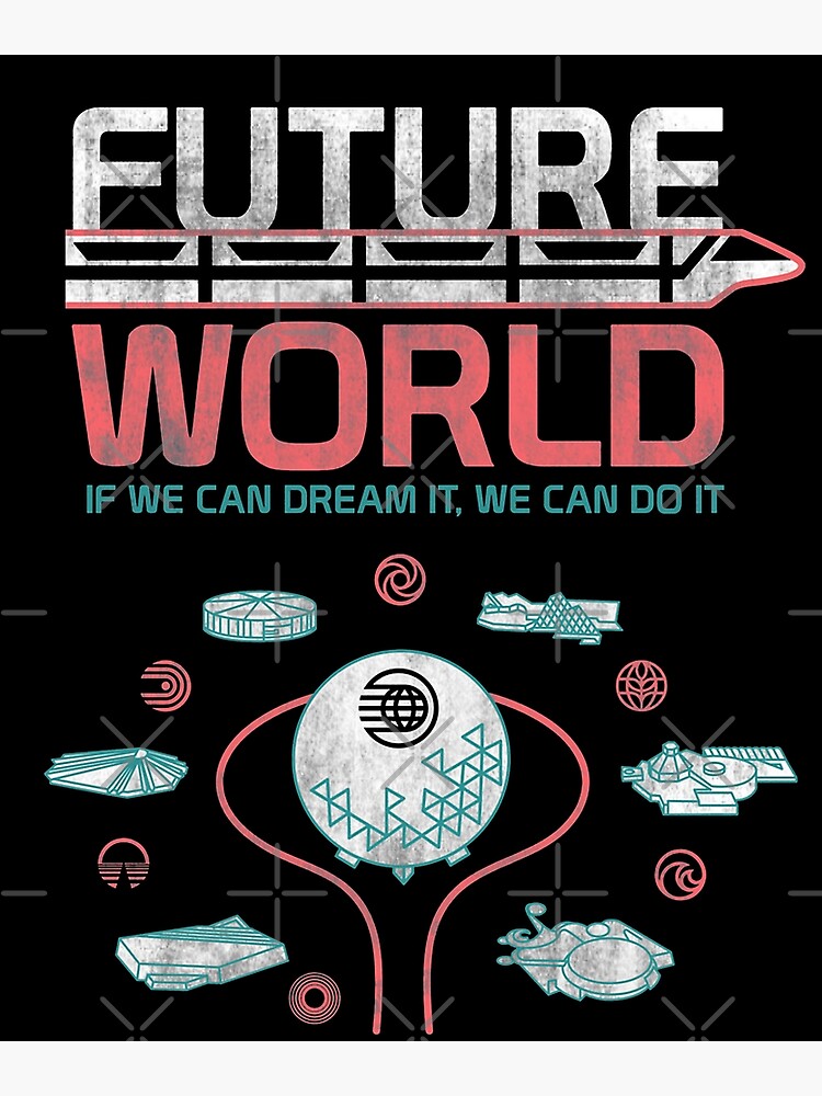 "1982 Epcot Center Future World Map " Art Print for Sale by tomicjucja ...