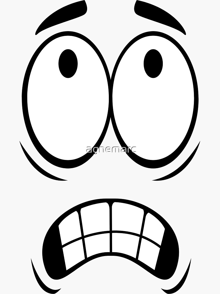 "Whaaaat? face." Sticker for Sale by agnemarc | Redbubble
