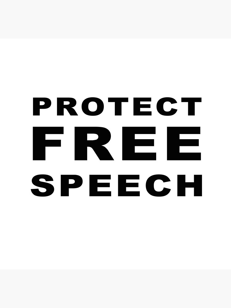 "Protect Free Speech" Canvas Print for Sale by Nates-Art | Redbubble