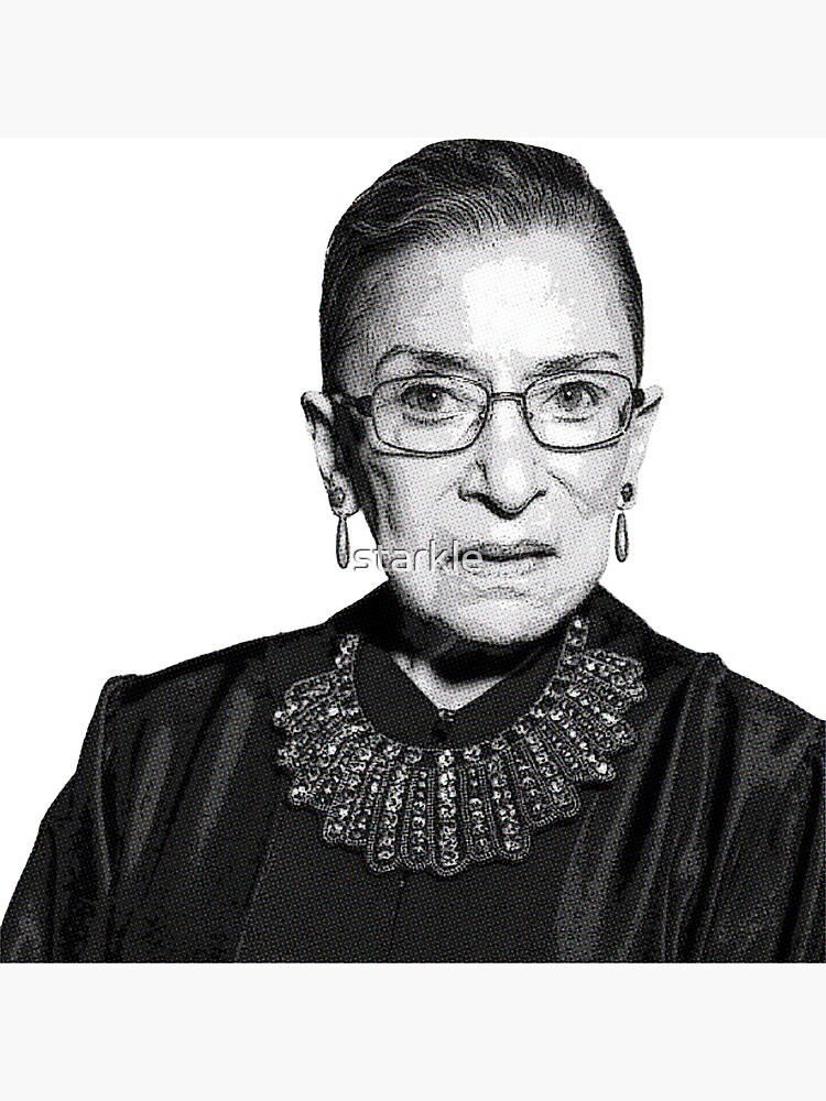 "RBG Dissent Collar Ruther Bader Ginsburg" Art Print for Sale by ...