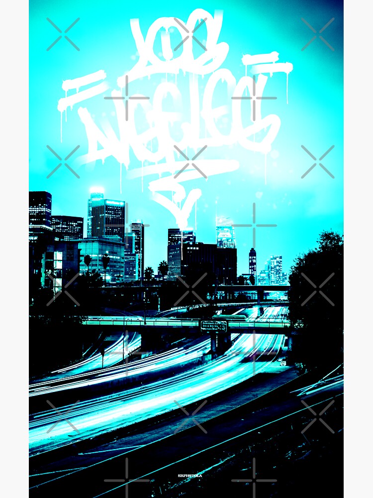 "Los Angeles Blue Highlights" Sticker for Sale by Srphotola | Redbubble