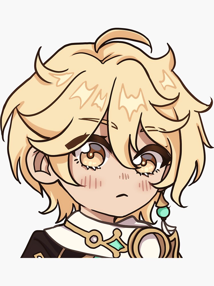 "AETHER STICKER ♡ Genshin Impact" Sticker for Sale by lucinfernos ...