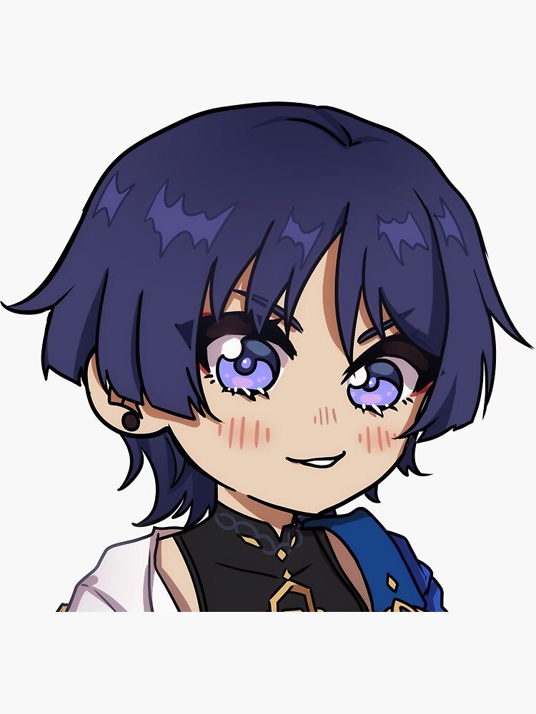 "SCARAMOUCHE STICKER ♡ Genshin Impact" Sticker for Sale by lucinfernos ...