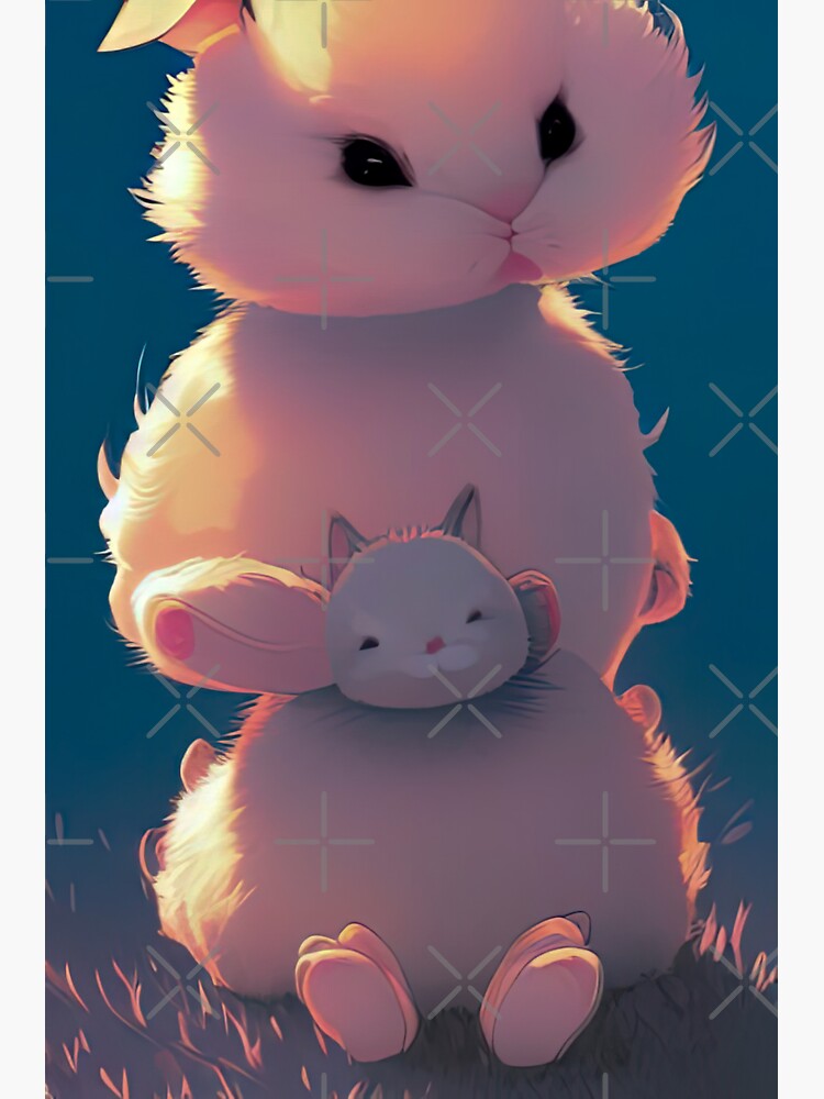 "Bunny Kits" Sticker for Sale by MagicalPegasus | Redbubble