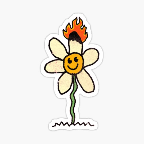 "AJR Way Less Sad Flower" Sticker for Sale by aestheticqueen | Redbubble