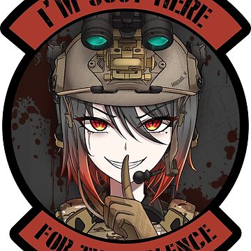 "Tactical Waifu Operator Anime Art 2" Sticker for Sale by U-WEEB ...