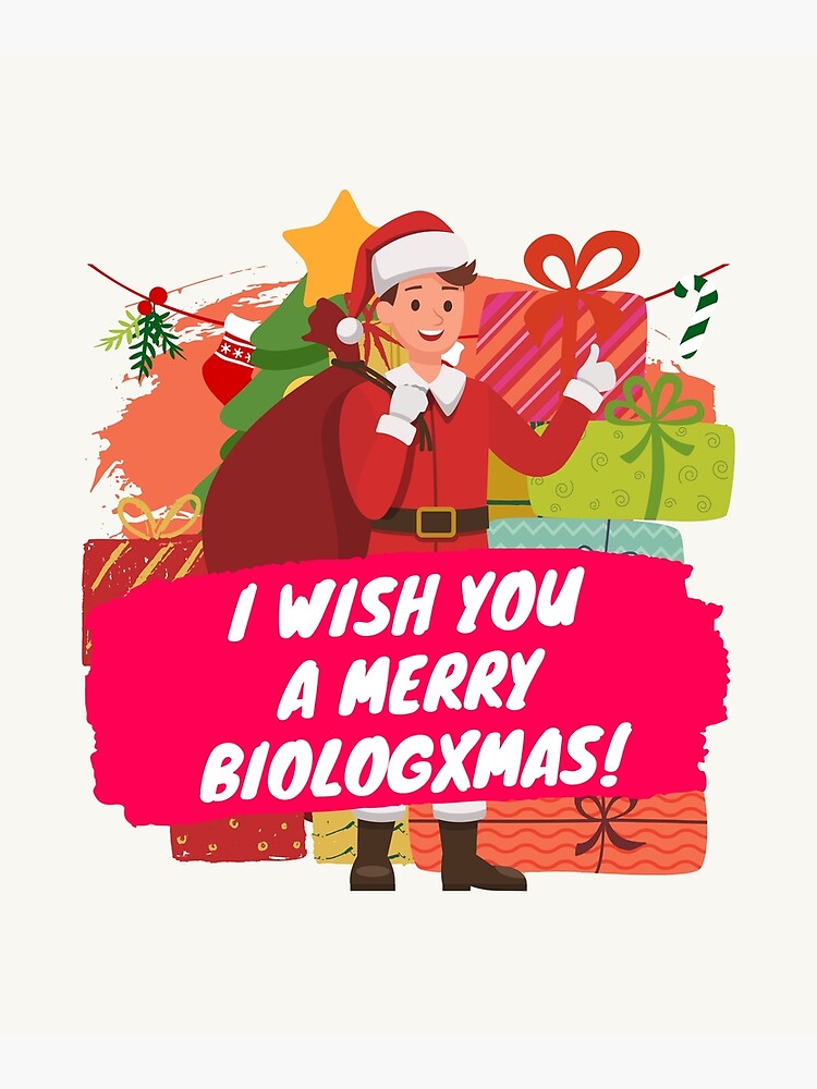 "Biology Teacher Christmas " Poster for Sale by myspookycuties | Redbubble