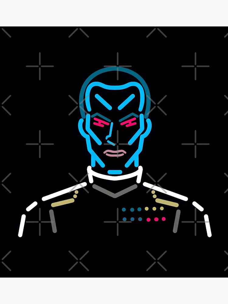 "SWR Admiral Thrawn Minimalist Art" Sticker for Sale by Master-bg ...