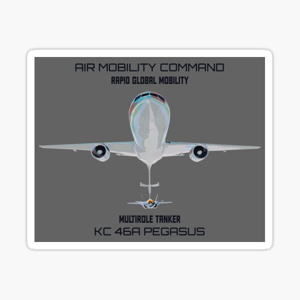 "KC-46 Aircraft Tanker Pegasus #2835" Sticker for Sale by Rare-Militia ...