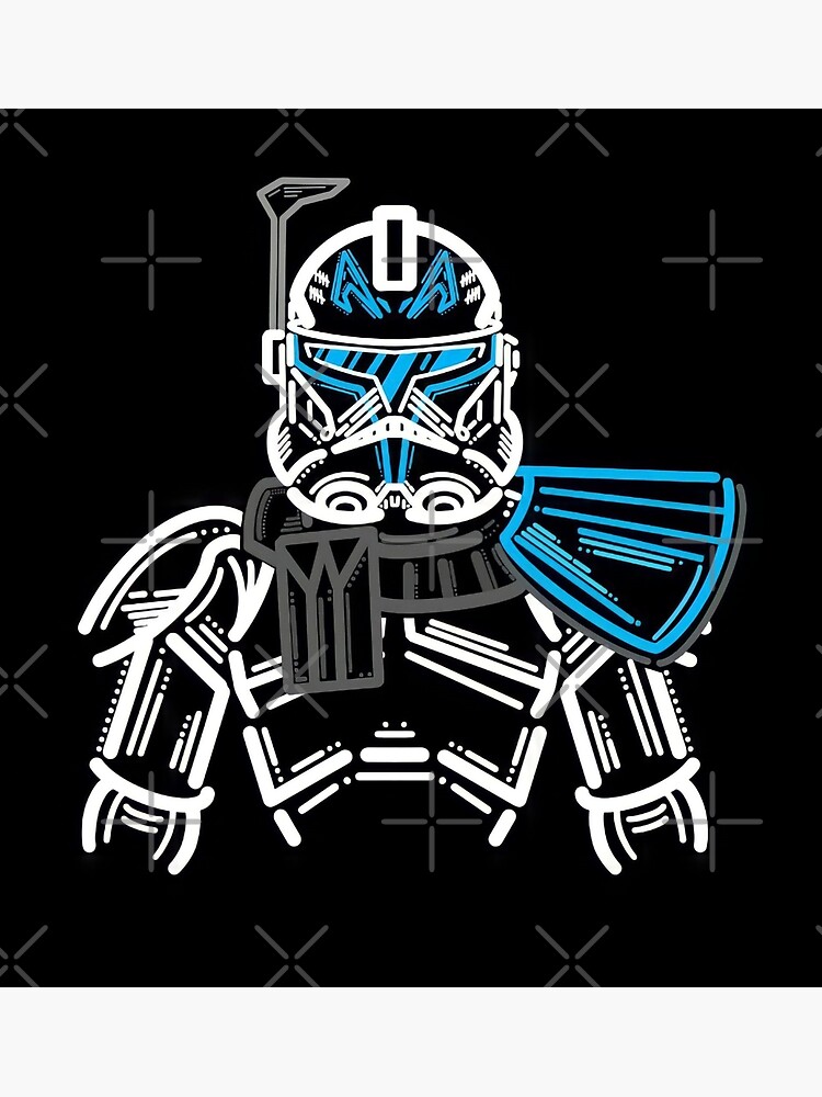 "SW CW Captain Rex Minimalist Art" Art Print for Sale by Master-bg ...