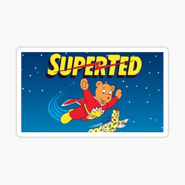 "Superted spotty" Sticker for Sale by Glinda-39 | Redbubble