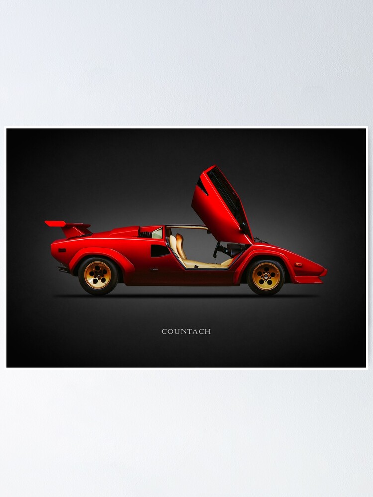 "Countach LP500 S" Poster for Sale by rogue-design | Redbubble