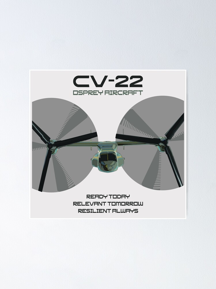 "CV-22 Osprey Aircraft Military #2842" Poster for Sale by Rare-Militia ...