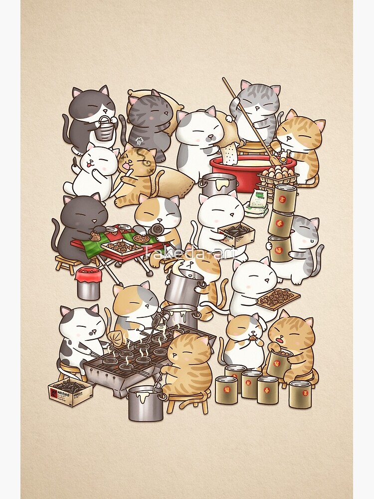 Kapit Memes "Chubby Cat Kuih Kapit Workshop" Poster For Sale By