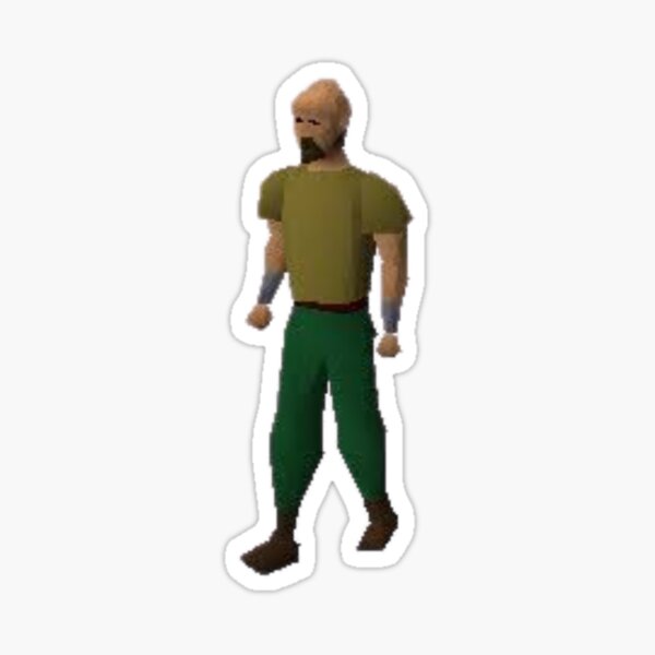 "Runescape Noob Pixel Art " Sticker for Sale by LulusTee | Redbubble