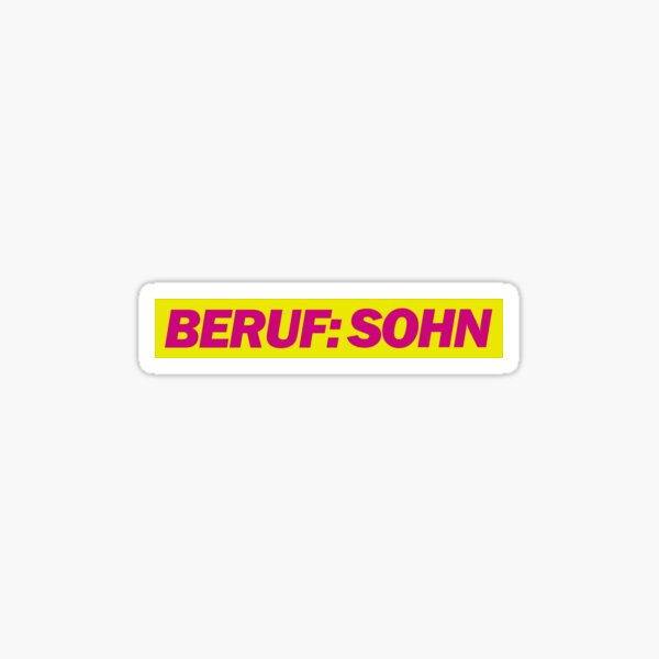"Beruf Sohn - FDP Satire Sticker" Sticker for Sale by surrile | Redbubble