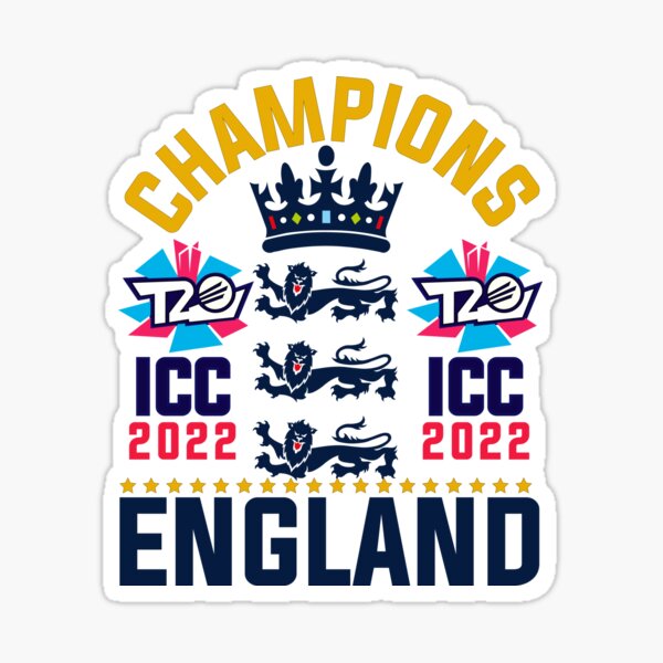 "CHAMPIONS ENGLAND T20- ICC WORLDCUP 2022" Sticker for Sale by BEST ...