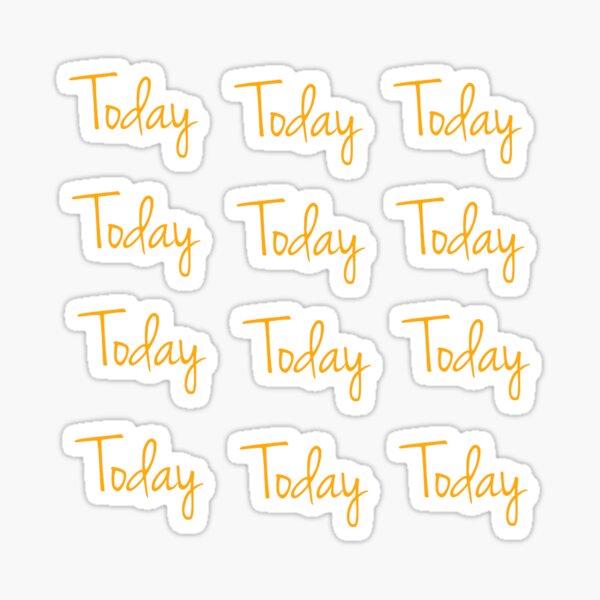 "Today, another day Planner sticker" Sticker for Sale by ...