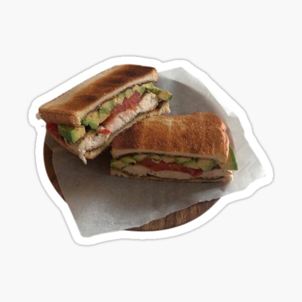 "Chicken Avocado Sandwich" Sticker for Sale by Kito-Kato | Redbubble