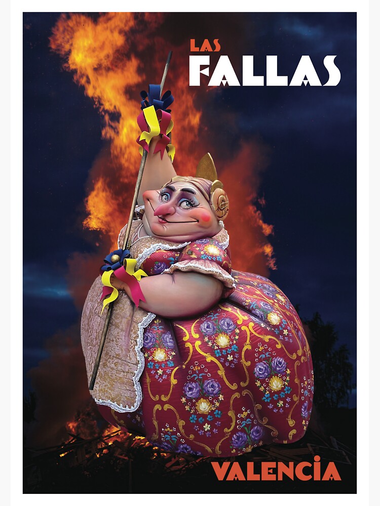 "Falles Poster - Valencia Fallas Poster Design" Sticker for Sale by ...