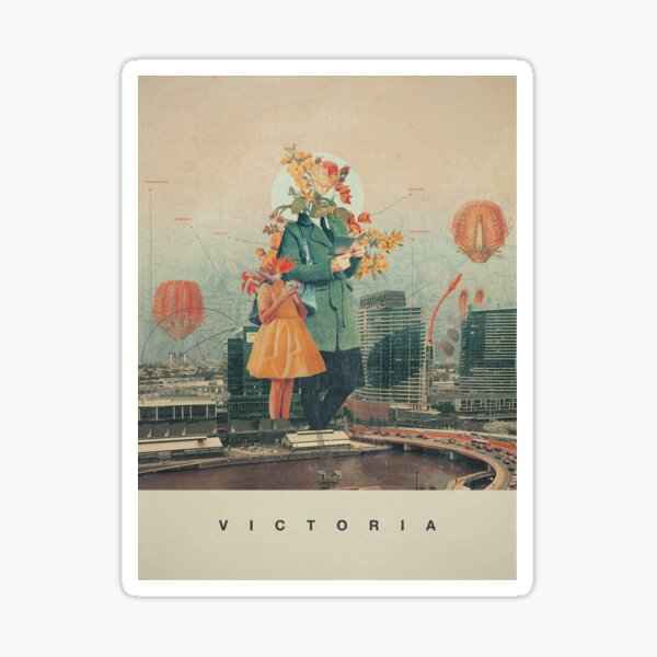 "Victoria" Sticker for Sale by FrankMoth | Redbubble