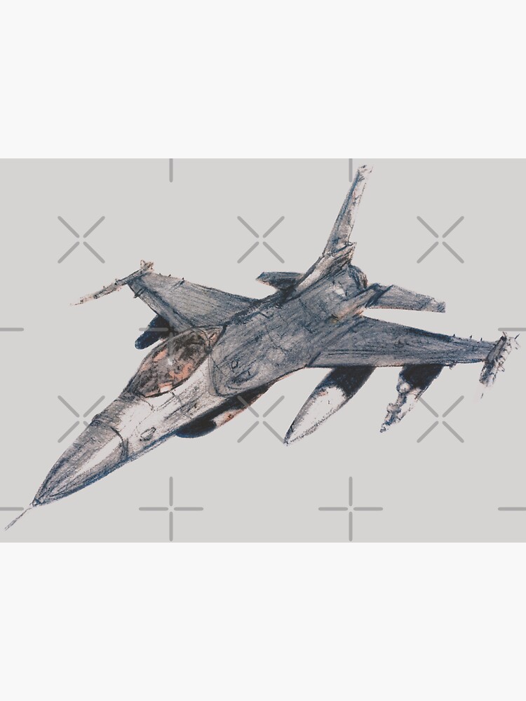 "F16 Military Aircraft Falcon #2852" Sticker for Sale by Rare-Militia ...