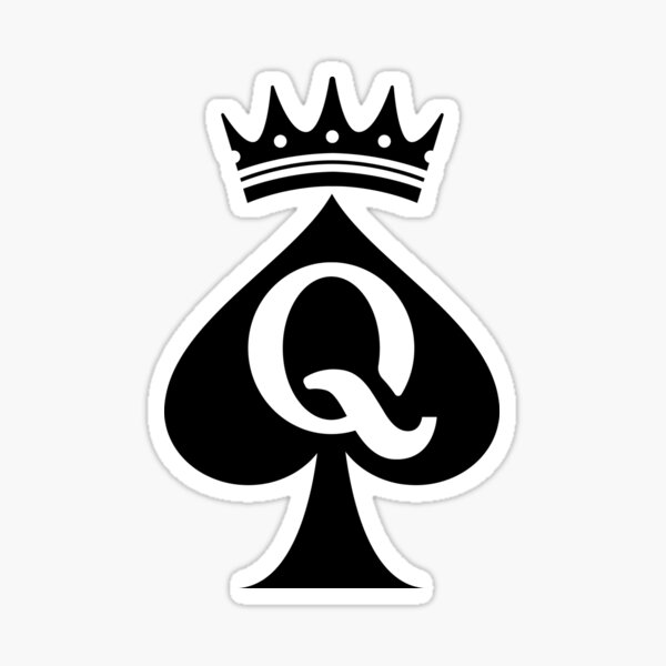 "Queen of Spades BBC Sissy Faggot Symbol" Sticker for Sale by ...