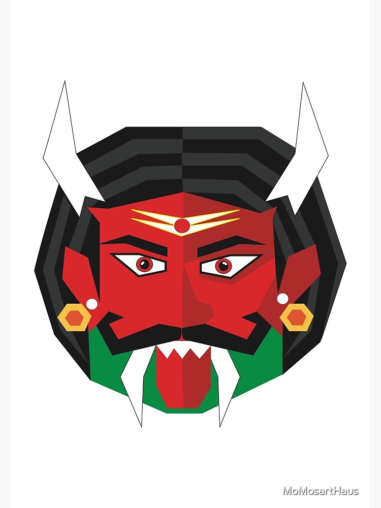 "Drishti Gombe Kitsch Mask" Art Print for Sale by MoMosartHaus | Redbubble