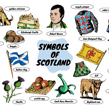 "Symbols of Scotland " Art Print for Sale by S-and-W-4ever | Redbubble