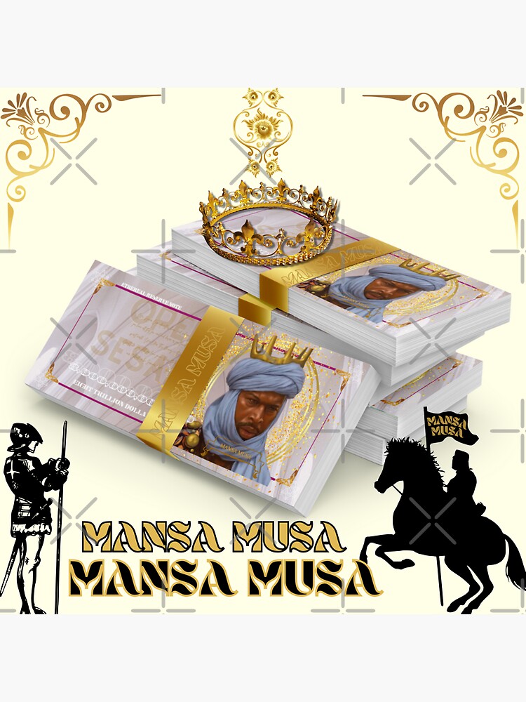 "Paper coin of King Mansa Musa from the Catalan Atlas" Sticker for Sale ...