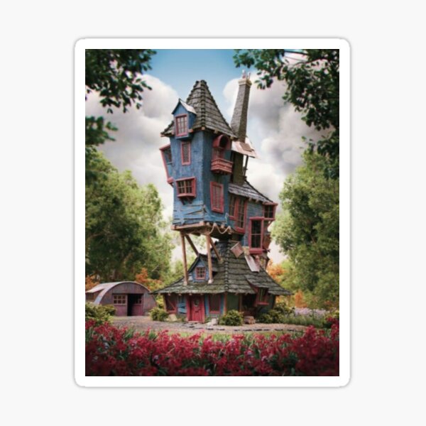 "The Burrow House" Sticker for Sale by BuyAndGoneAlley | Redbubble