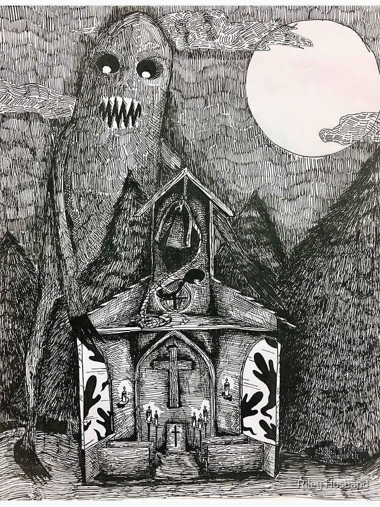 "Sanctuary Ink Drawing" Poster by rileyhusband | Redbubble