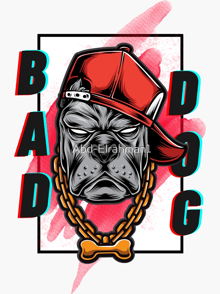 "Dog gang - Bad dog" Sticker for Sale by Abd-Elrahman1 | Redbubble