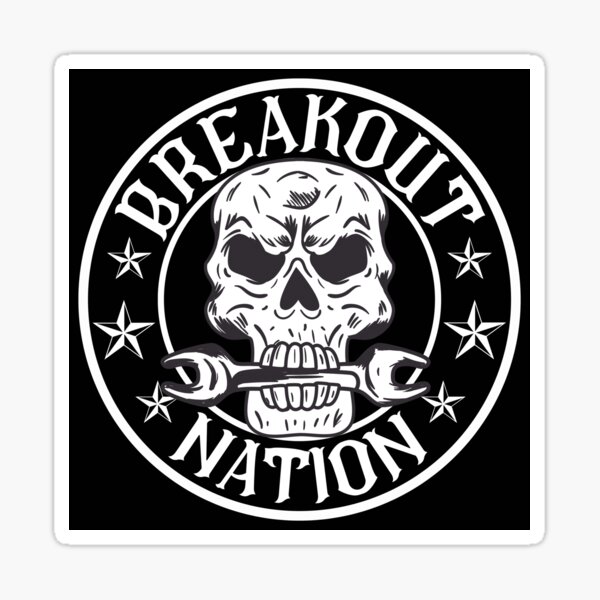 "The Breakout Nation" Sticker for Sale by H-O-G | Redbubble