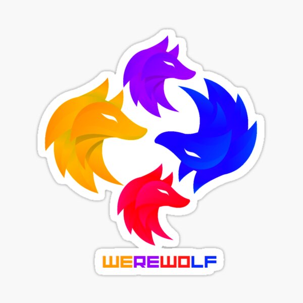 "WEREWOLF TSHIRT" Sticker for Sale by ErriFara | Redbubble