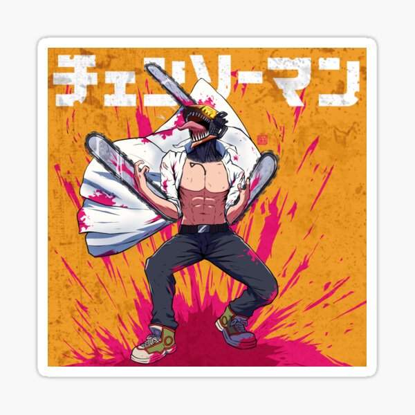 "Denji from Chainsaw man" Sticker for Sale by cubeallsides | Redbubble