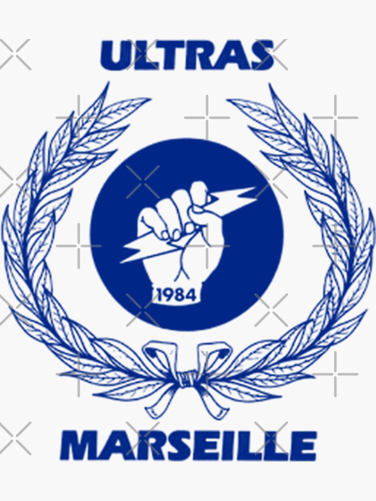 "Ultras from Marseille 1984" Sticker for Sale by vectorfootball | Redbubble